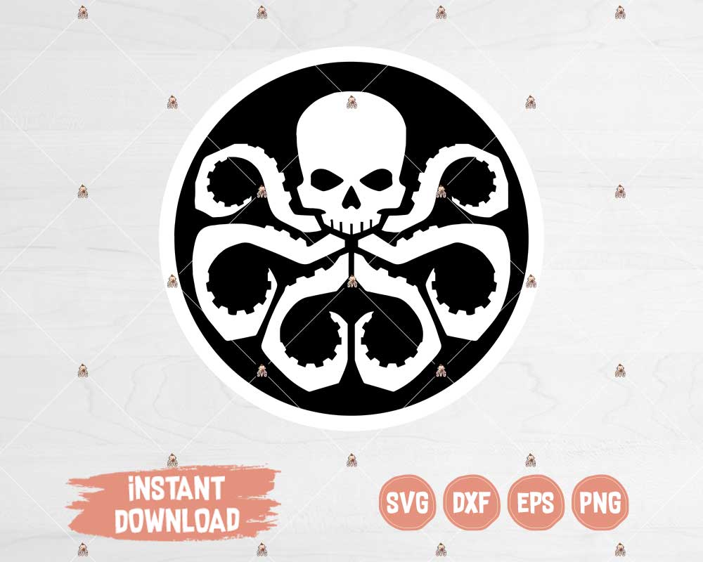 Hydra Logo SVG, Marvel Avengers - Svg Baby